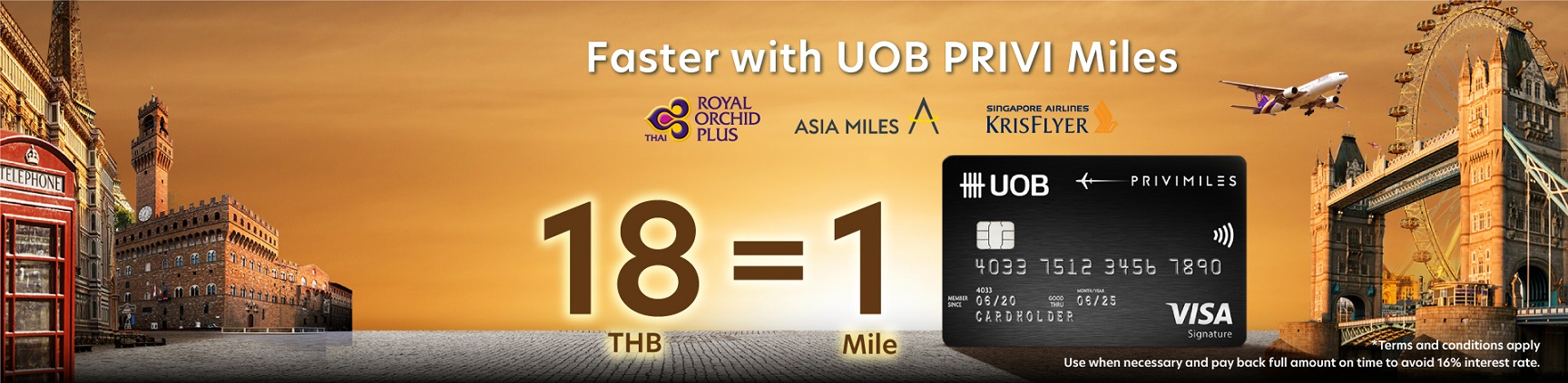 UOB PRIVI Miles Card - Explore UOB Privimiles Benefits | UOB Thailand