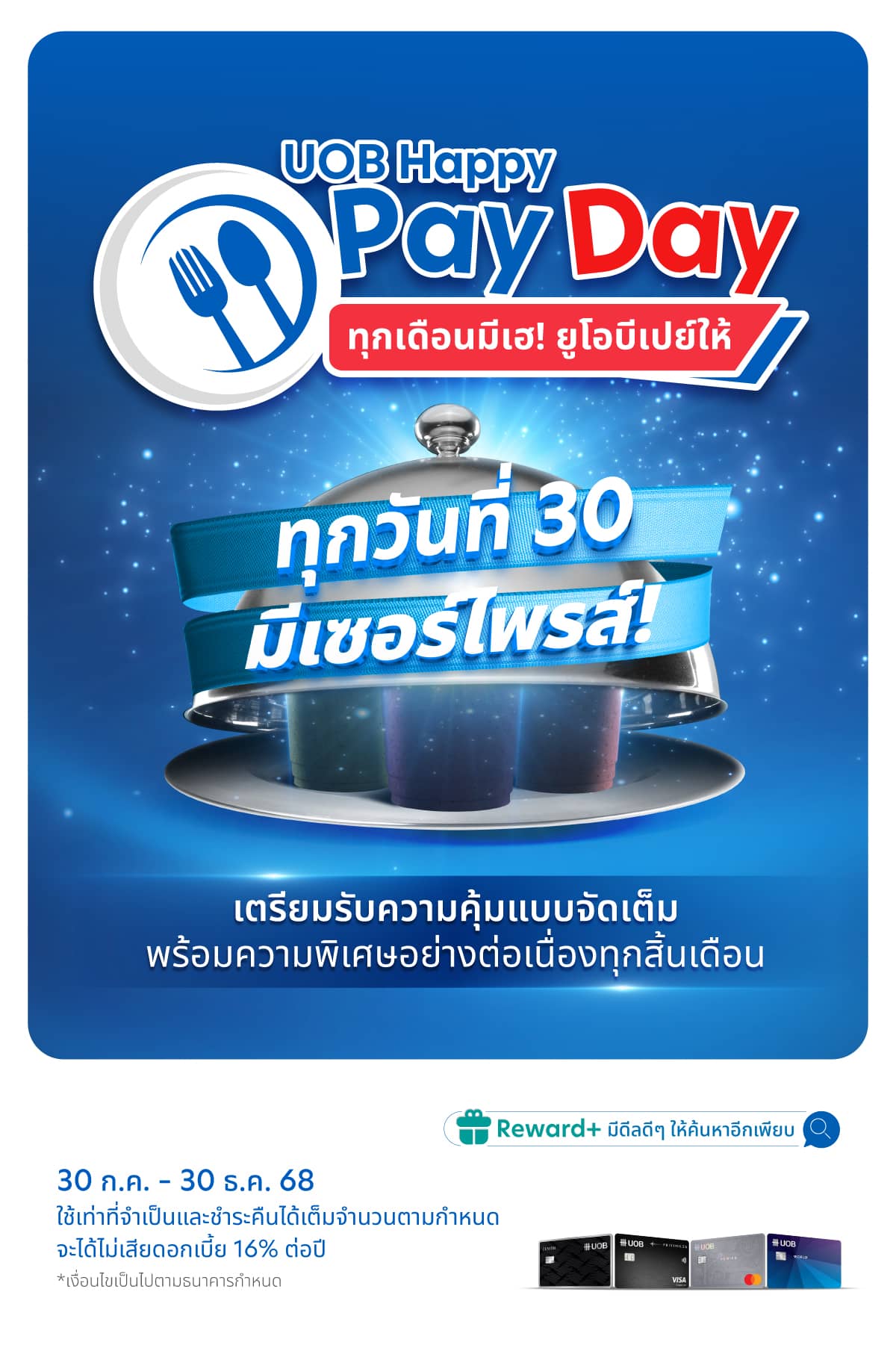 UOB Happy Pay Day ทุกวันที่ 30 มีเซอร์ไพรส์!