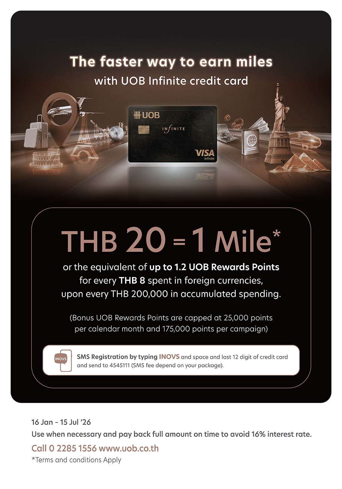 UOB Infinite special overseas campaign