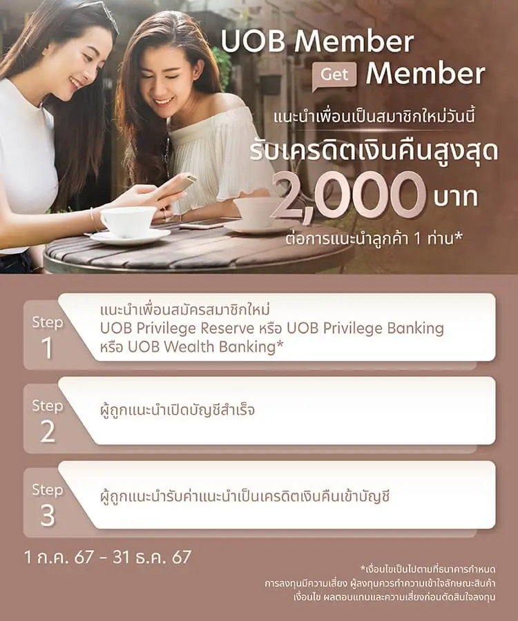 UOB Privilege Banking ลูกค้า ยูโอบี พริวิเลจ แบงก์กิ้ง ธนาคารยูโอบี