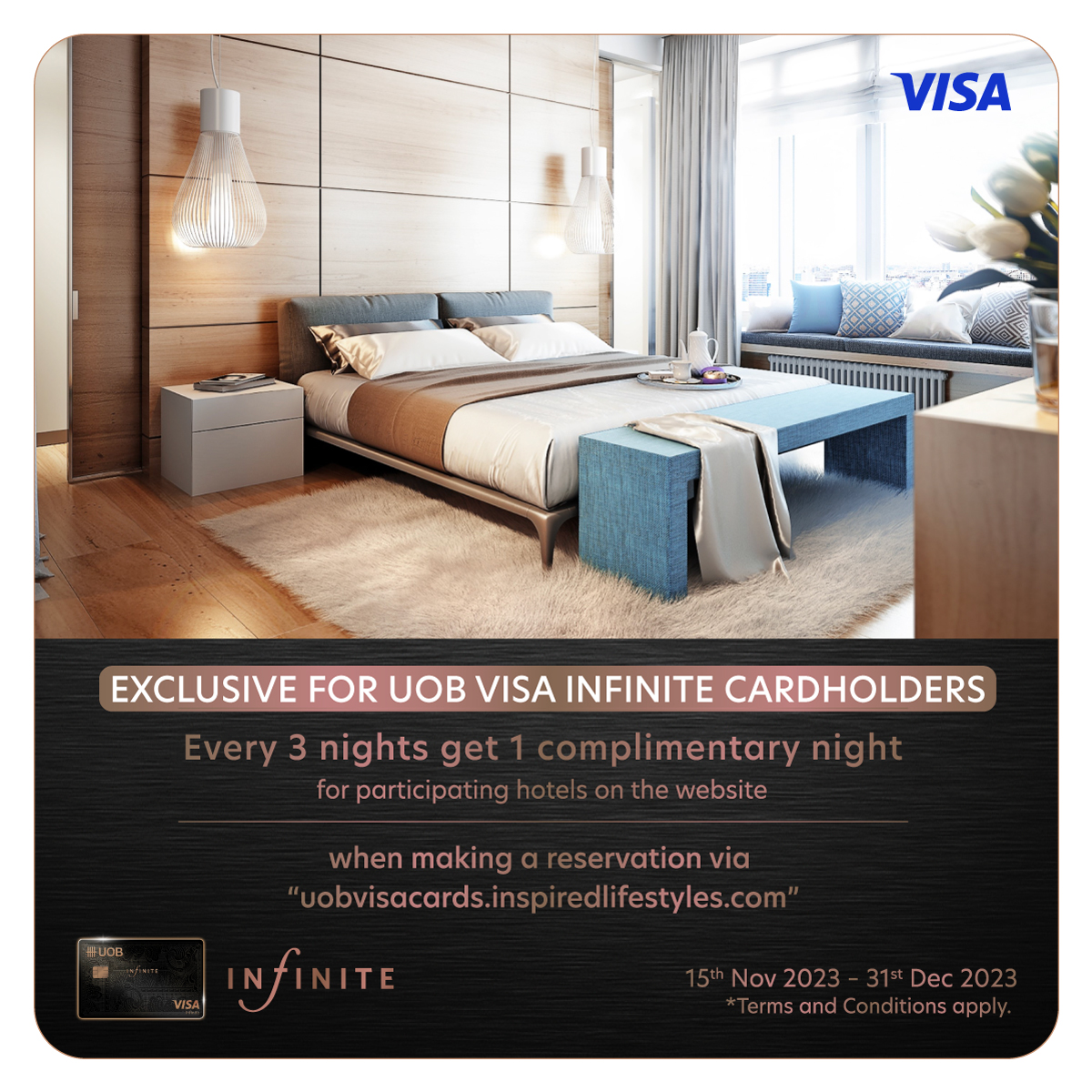 Exclusive for UOB Visa Infinite cardholders, Every 3 nights get 1 ...