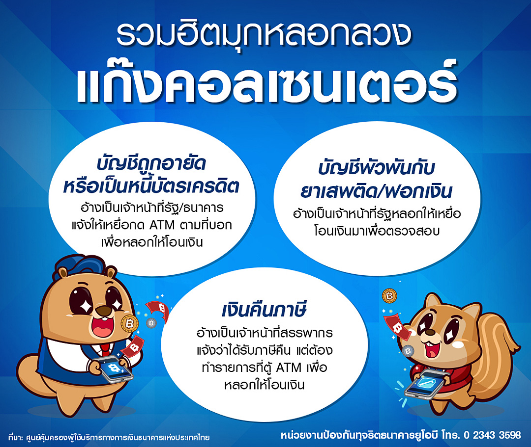 รู้ทันกลโกงทางโทรศัพท์ ด้วยคาถากันภัยแก๊งคอลเซนเตอร์